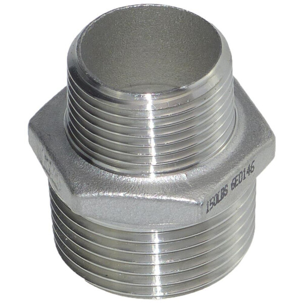 Edelstahl Reduziernippel 3/4 x 3/8 Zoll, 1,53