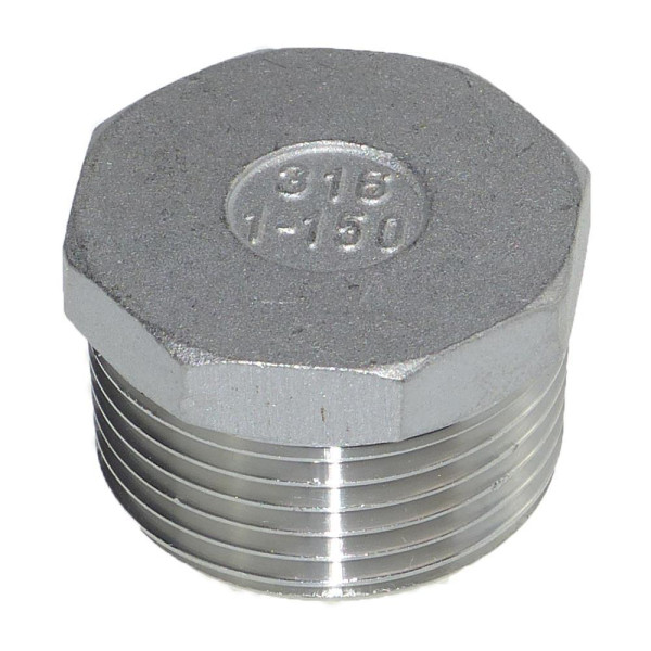 Edelstahl Verschraubung IG x AG 1 1/2 Zoll flach dicht, 14,02
