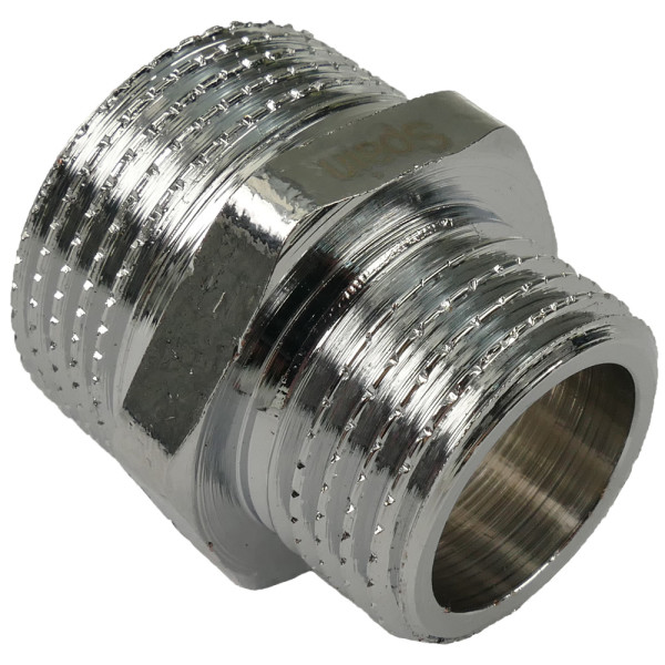 Messing Reduziernippel Chrom, 1,30