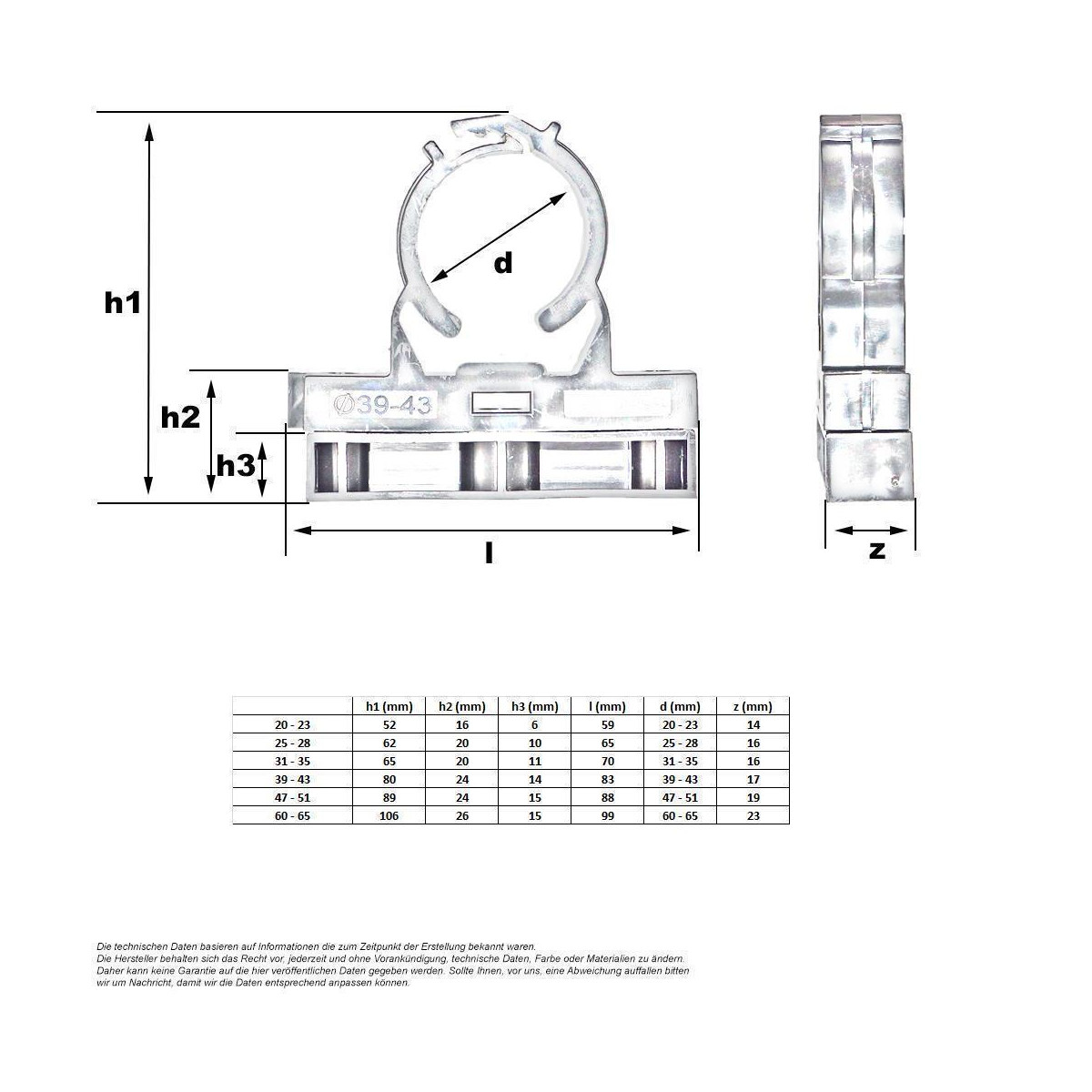 Rohrhalter Rohrschelle