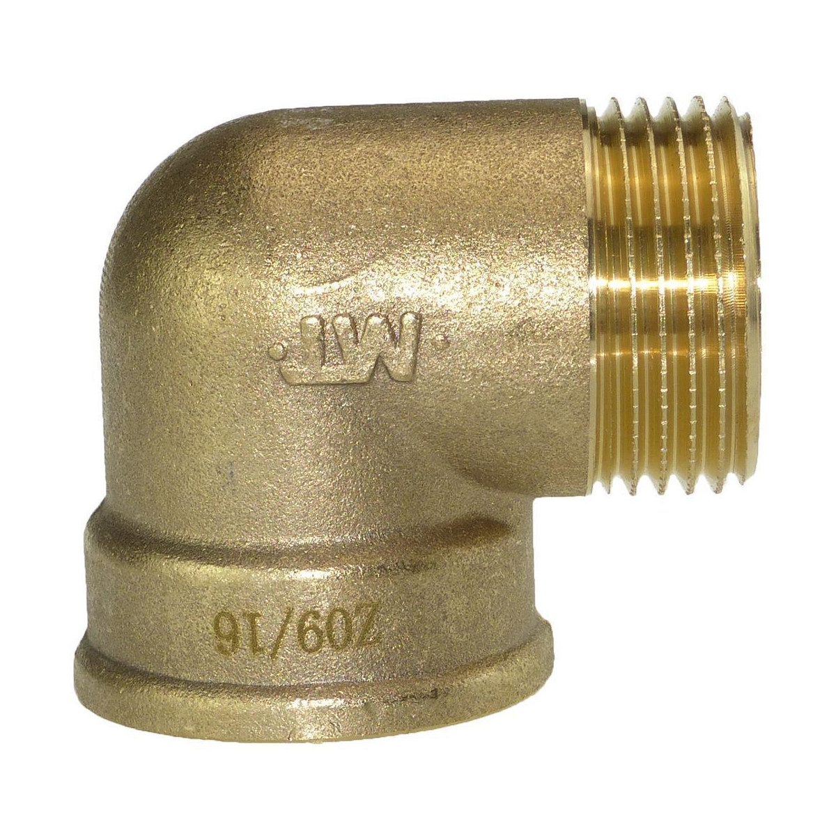 Messing Winkel Aussen x Innengewinde 3/4 Zoll, 2,19